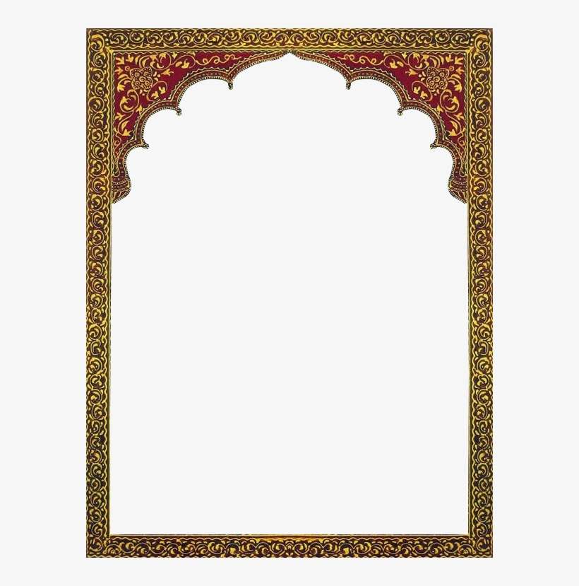 Rajputana Cloth Pattern Design, Border Design - Picture Frame PNG Image ...