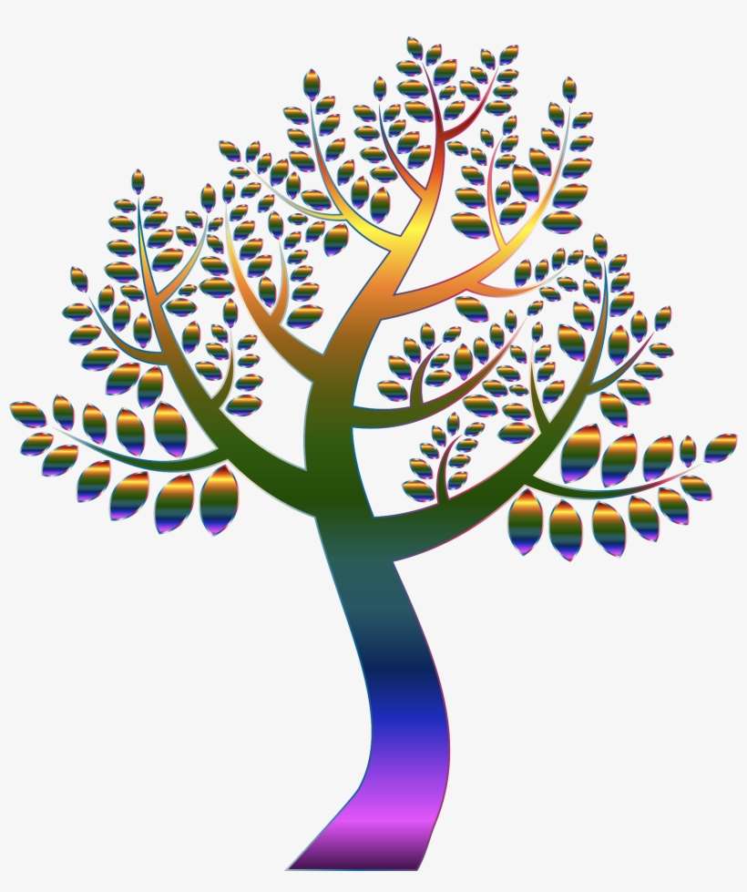 This Free Icons Png Design Of Simple Prismatic Tree PNG Image ...