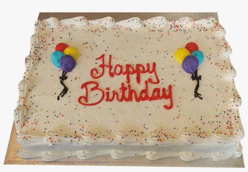 Balloon Decorated Slab - Birthday Cake PNG Image | Transparent PNG Free ...