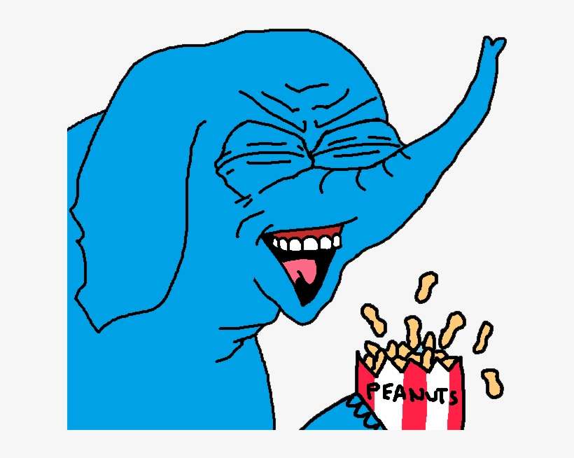 View Samegoogleiqdbsaucenao Elegiggle , - Blue Elephant Meme PNG Image ...