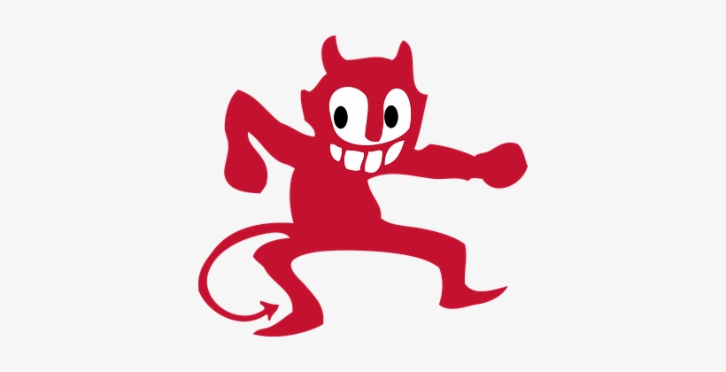Devil Satan Dancing Dance Red Monster Evil - Clipart Demon PNG Image ...