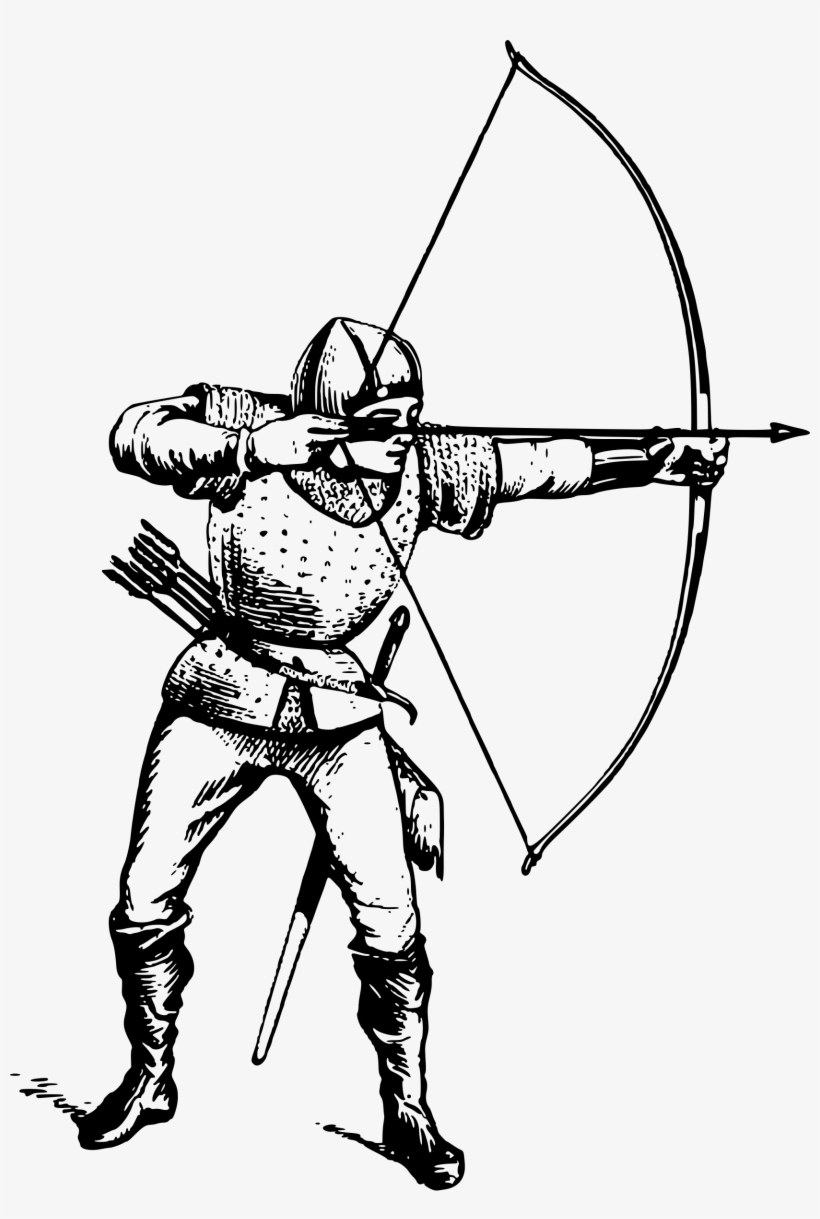 Graphic Free Library Archery Drawing Superhero - Bow And Arrow PNG ...