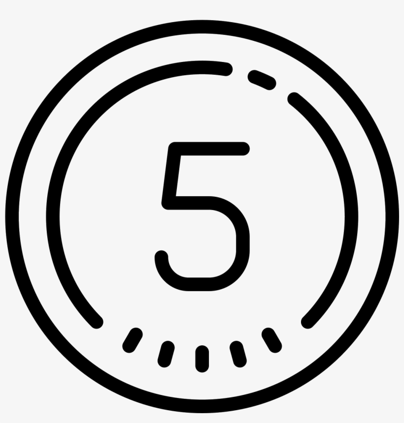 Download Circled 5 Icon - 1st Icon | Transparent PNG Download | SeekPNG