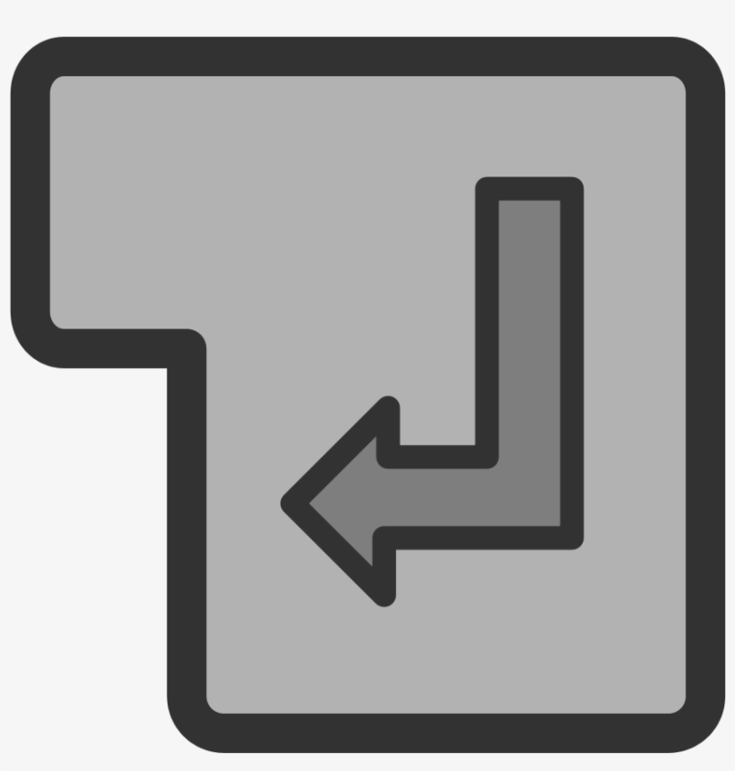 Do Not Enter Stamp - Enter Key On Keyboard PNG Image | Transparent PNG ...