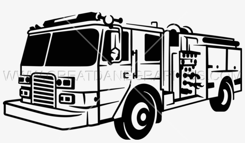 Fire Truck Production Ready Clip Art Free Library - Vinyl Cutter PNG ...