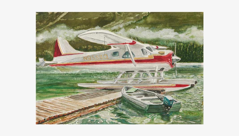 Watercolor On Paper - Seaplane PNG Image | Transparent PNG Free ...