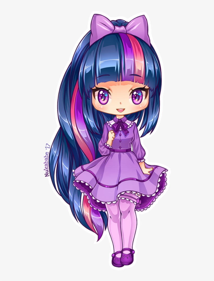 Twilight Sparkle Of Mlp [chibi] By Nukababe - Cartoon PNG Image ...