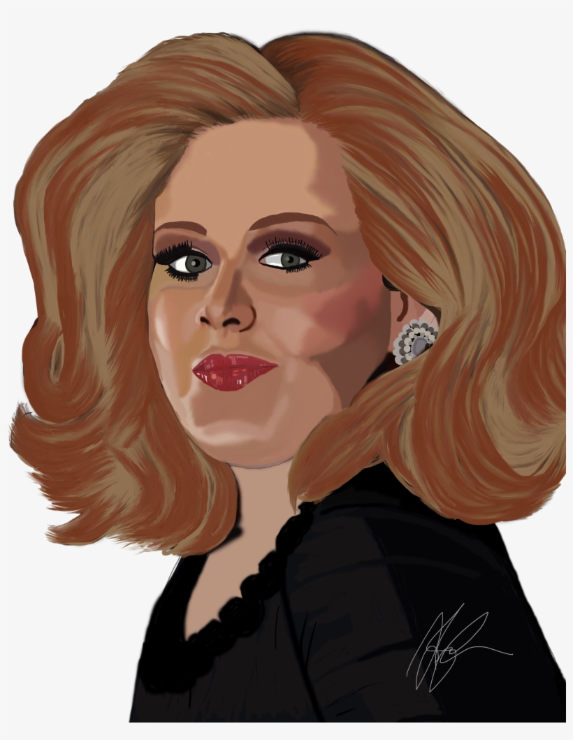 Sing Drawing Adele Image Download - Adele PNG Image | Transparent PNG ...