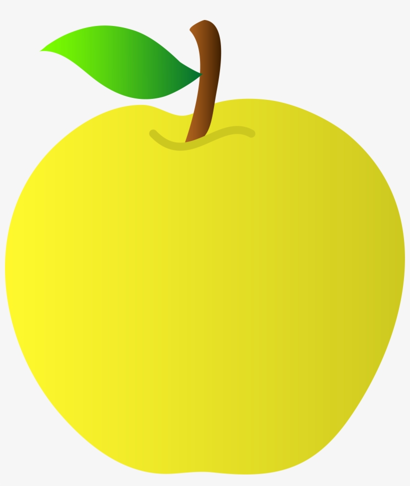 Yellow Apple Vector Art - Clip Art PNG Image | Transparent PNG Free ...
