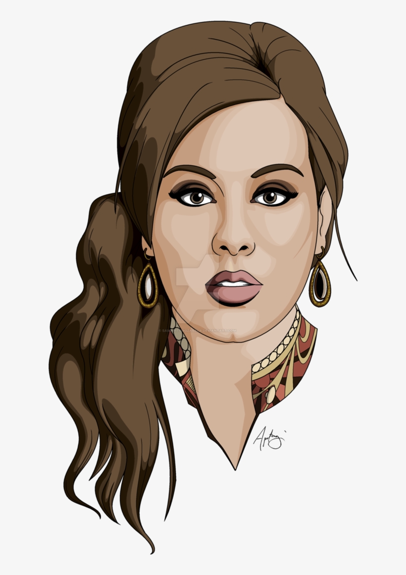 Drawing Portraits Adele Portrait - Adele Cartoon Face PNG Image ...