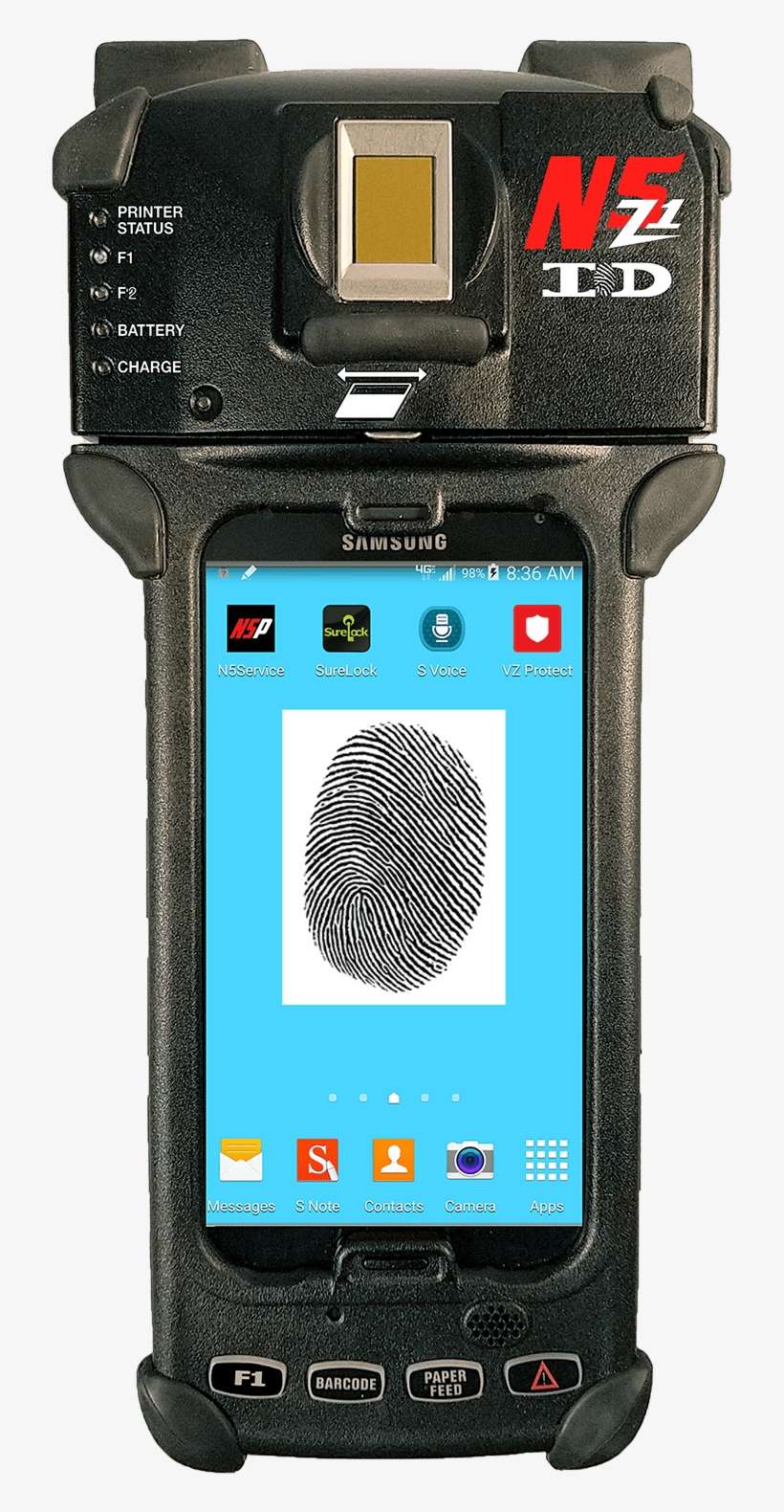 N5 Series N5z1 Id Biometric Rugged Computer With Fingerprint - Gadget ...