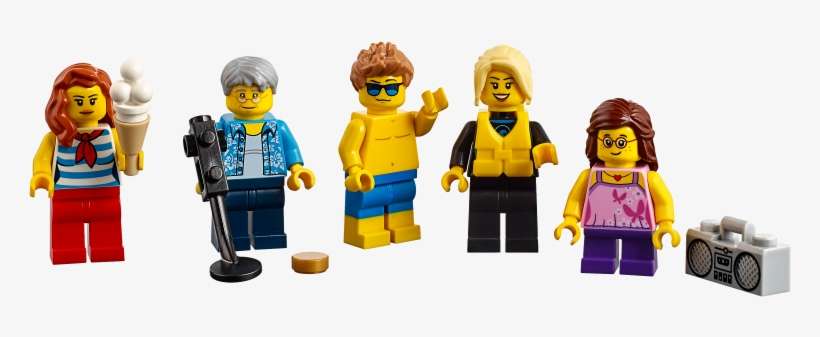 People Pack Fun At The Beach - Transparent Lego People PNG Image ...