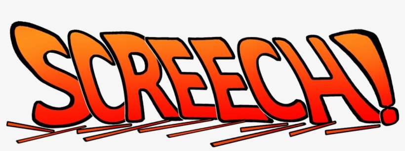 Screech Brake Braking Text Screech Screech PNG Image | Transparent PNG ...