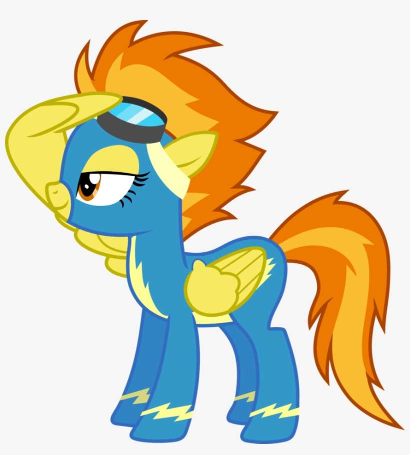 Spitfire Salute By Frownfactory - Mlp Spitfire Shocked PNG Image ...