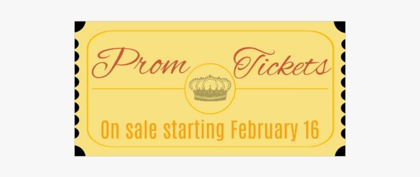 Prom Tickets For Sale Vinyl Banner With Ticket Shape - Calligraphy PNG ...