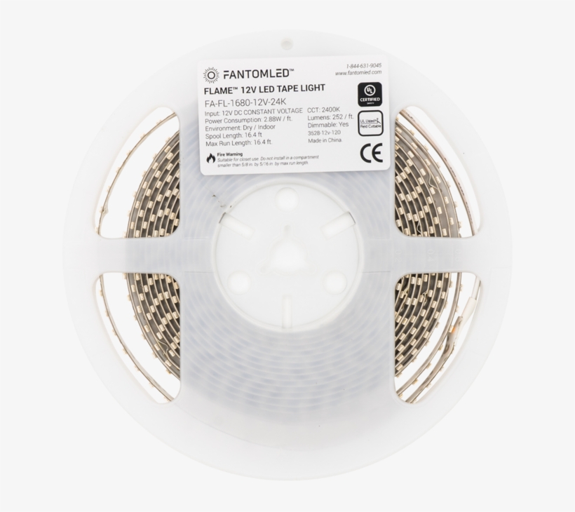 Custom Length 12v Flame™ Led Tape Light - Circle PNG Image ...