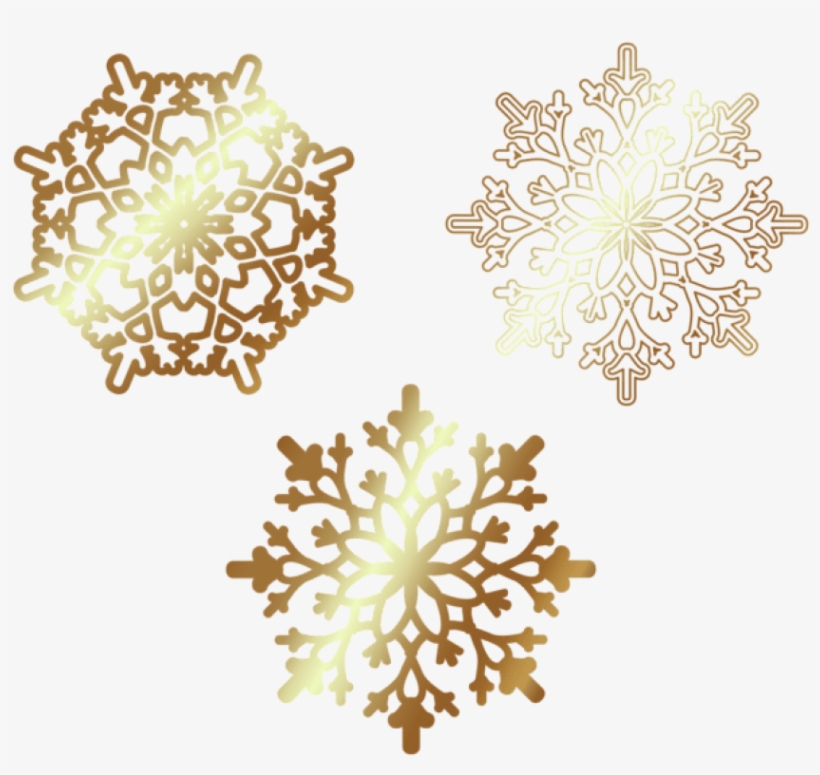 Free Png Golden Snowflakes Png - Gold Snowflakes Transparent Png PNG ...