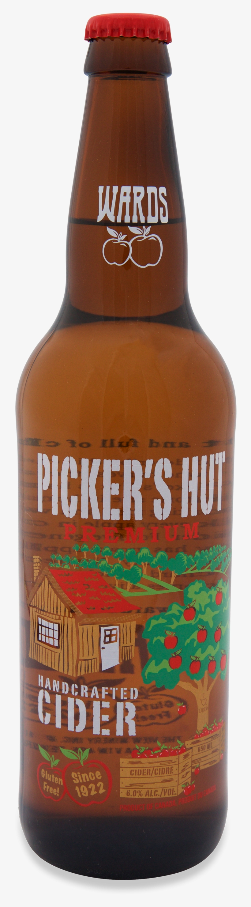 Wards Picker's Hut Premium Cider - Beer Bottle PNG Image | Transparent ...