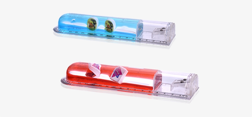Beautiful Liquid Clear Acrylic Multifunctional Ruler - Lip Gloss PNG ...