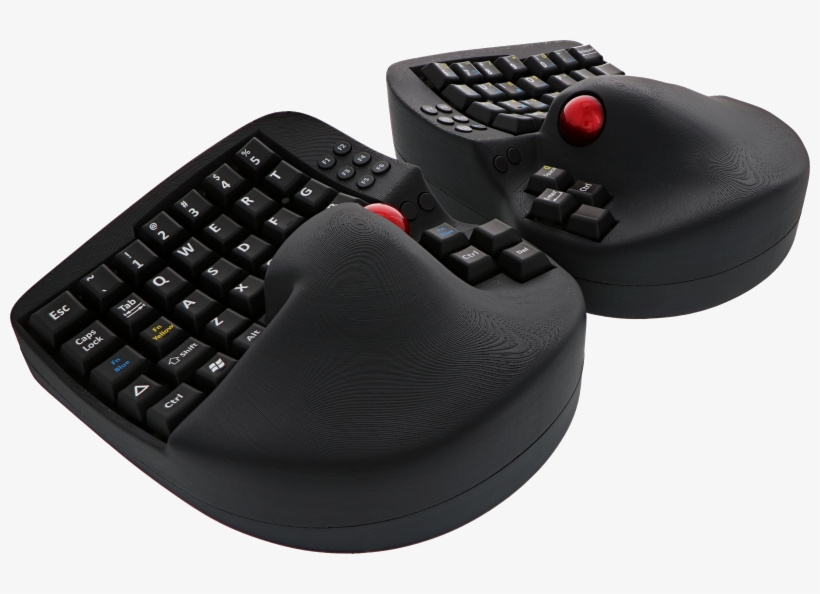 It's A Keyboard And A Trackball - Trackball Mechanical Keyboard PNG ...
