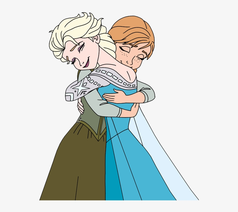 550 X 657 6 - Disney Anna Elsa Hugs PNG Image | Transparent PNG Free ...