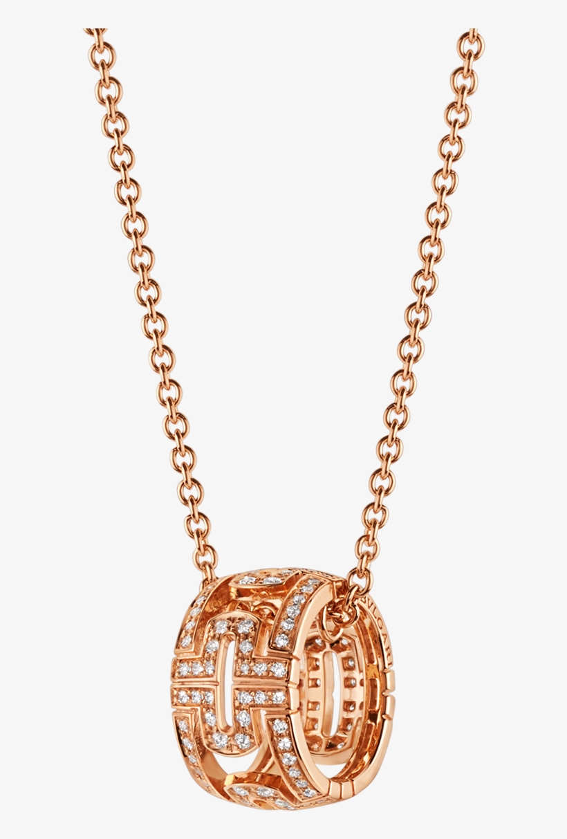 Parentesi Necklace Necklace Rose Gold Pink - Pendant PNG Image ...