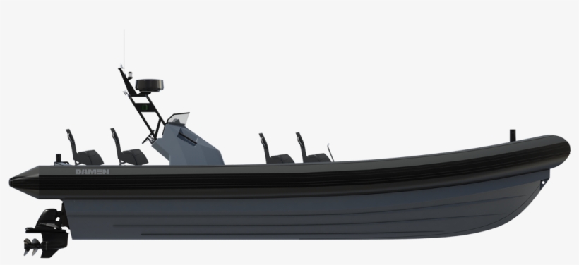 The Damen Rhib Is Designed For High-speed Patrol Duties - Rhib Boat PNG ...