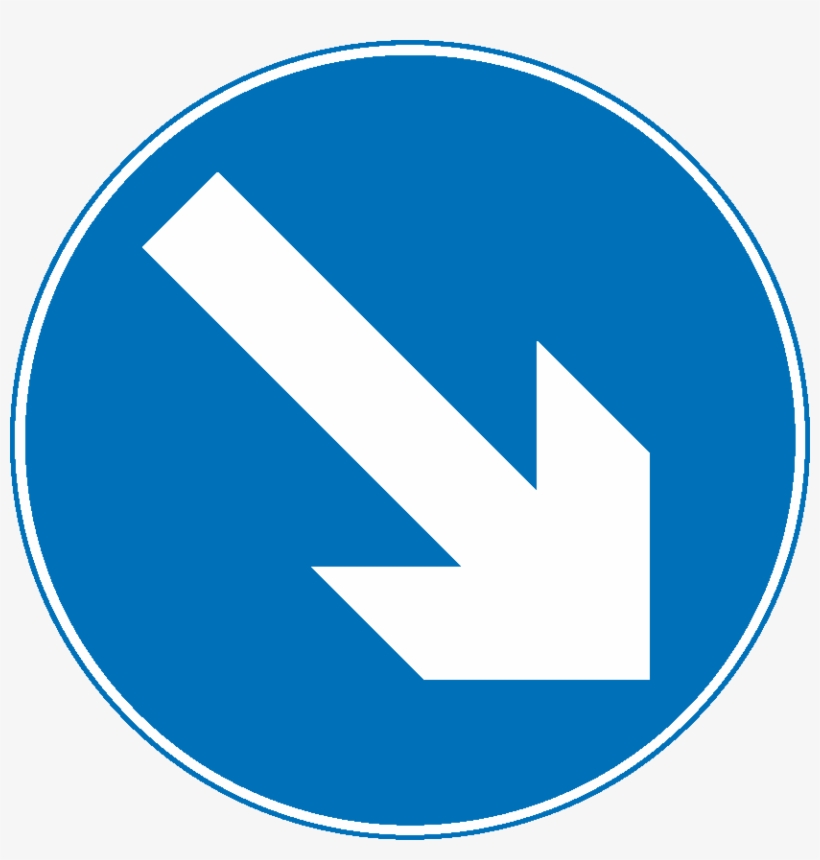 Keep Right - Keep Right Sign PNG Image | Transparent PNG Free Download ...