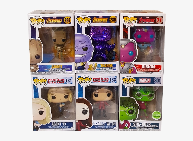 Chrome/exclusive Pop Vinyl Figures Bundle - Action Figure PNG Image ...