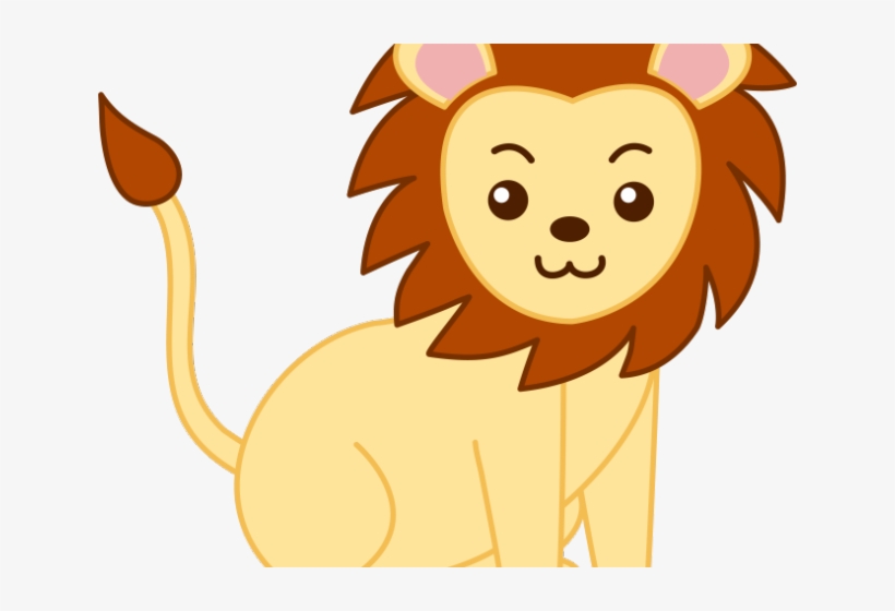 Baby Lion Clipart Black And White