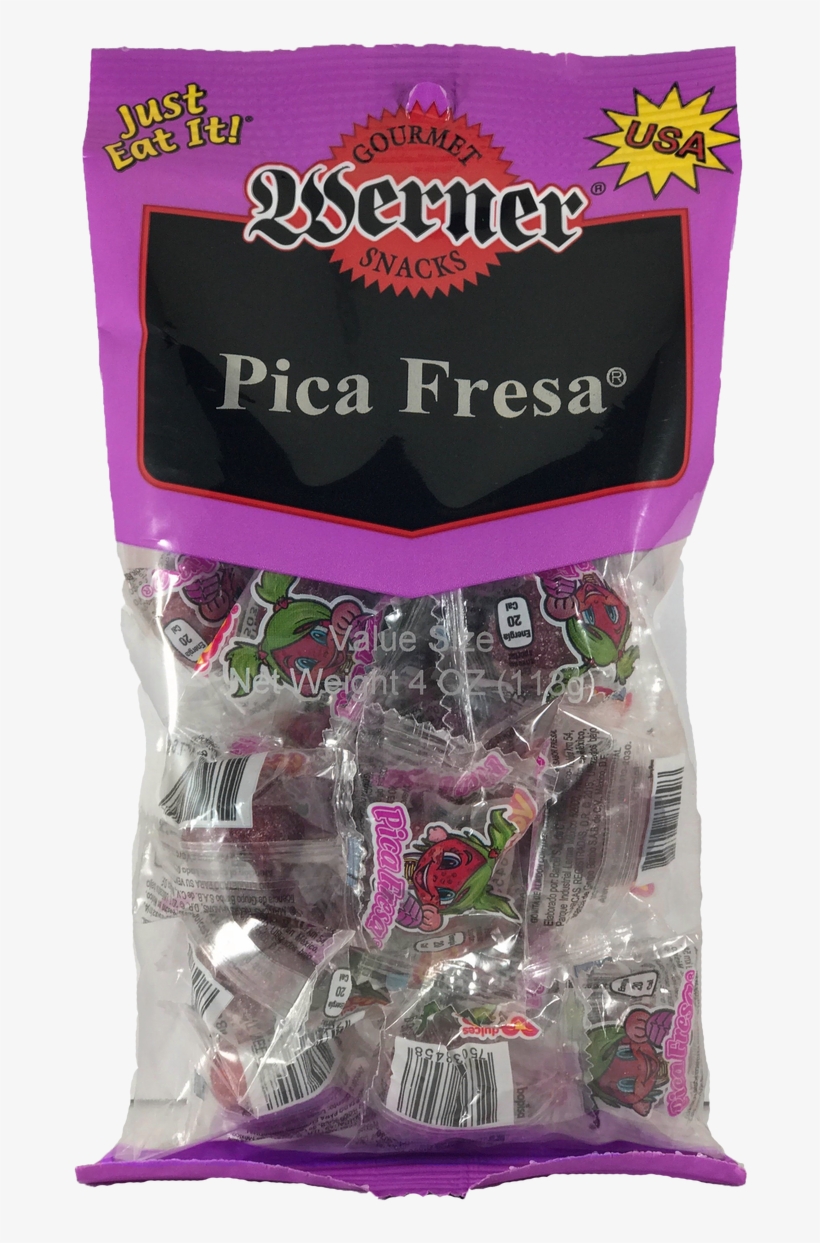 Pica Fresa 4oz Bag 6ct Case - Candy PNG Image | Transparent PNG Free ...