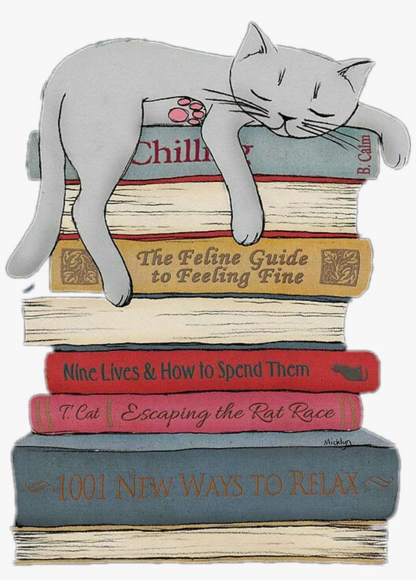 Cat Sticker - Chill Like A Cat PNG Image | Transparent PNG Free ...