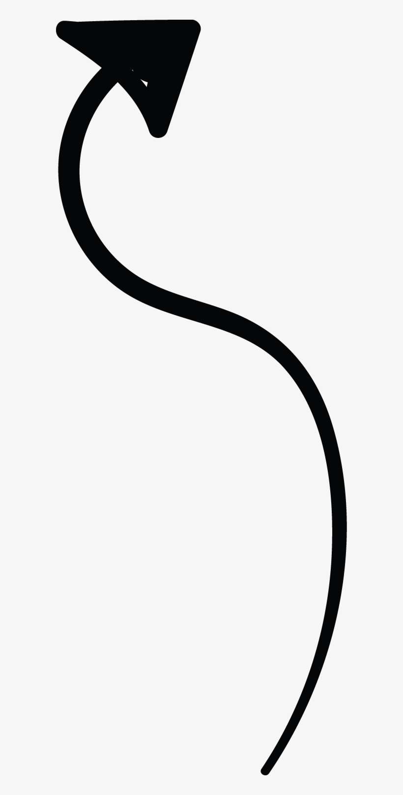 Download Up Arrow Wave Line Doodle | Transparent PNG Download | SeekPNG