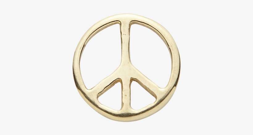 Gold Peace Charm - Peace Symbols PNG Image | Transparent PNG Free ...