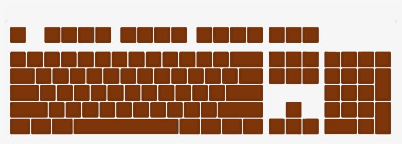 Brown Keyboard Key's - Gmk Q01 PNG Image | Transparent PNG Free ...