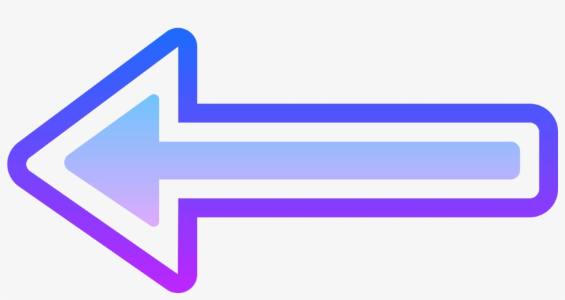 This Is An Icon Of An Arrow Pointed To The Left - Kick American ...