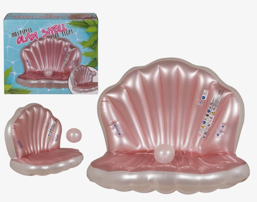 Download Inflatable Clam Shell & Pearl Pool Float & 2 Handles ...