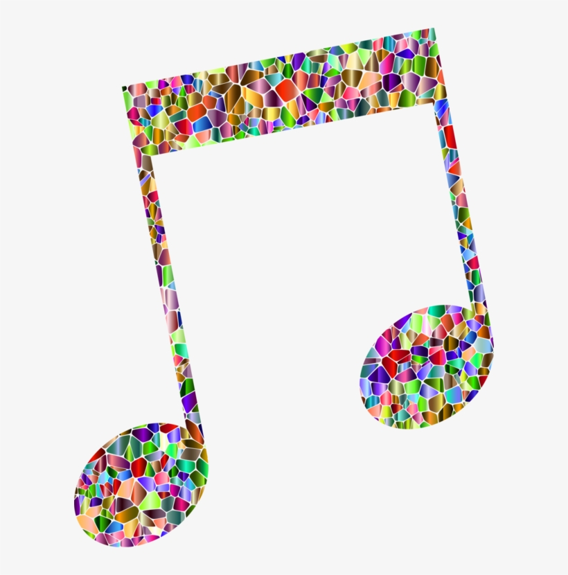 Music Download Treble Musical Note Vocal Music - Rainbow Music Note Png ...
