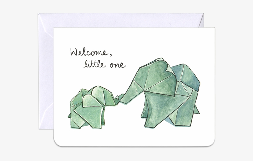 Origami Elephants Mini Card - カード PNG Image | Transparent PNG Free ...