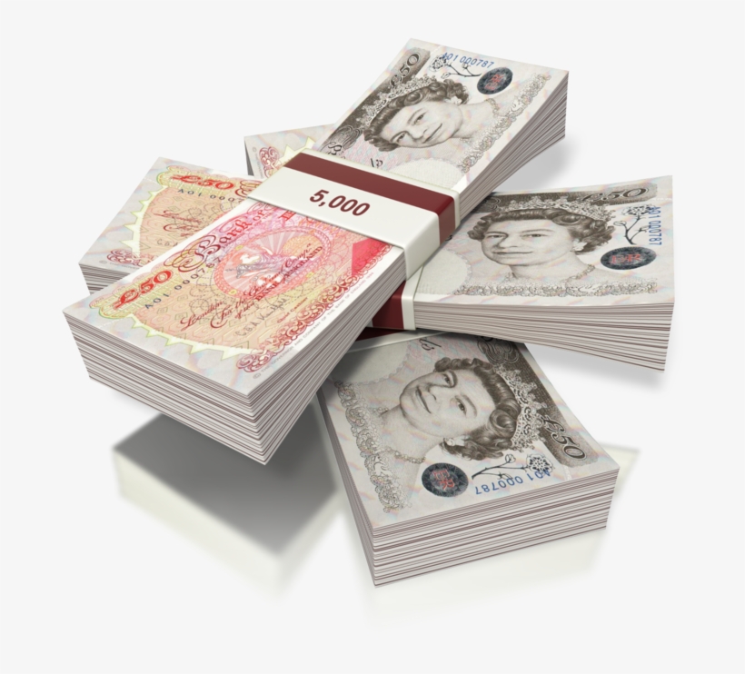British Pound Money Three Bundled Stack 800 Clr - British Money ...