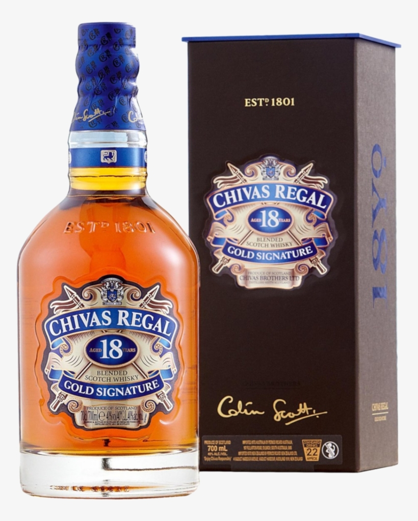 Chivas Regal 18 Year Old Scotch Whisky 700ml - Chivas Regal 18 Years PNG Image | Transparent PNG ...