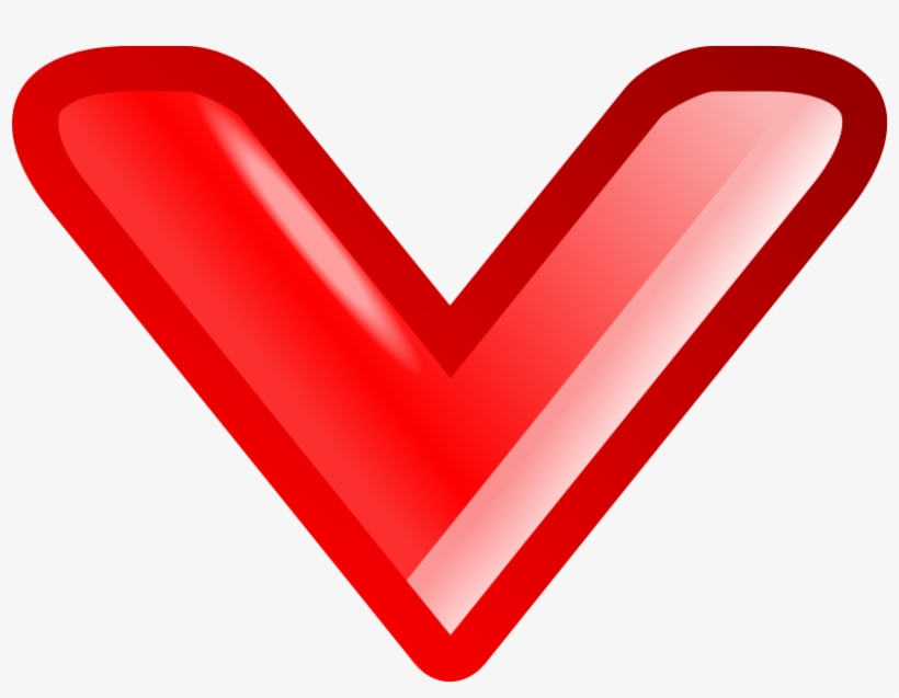 Download File - 1downarrow Red - Svg - Wikimedia Commons | Transparent ...