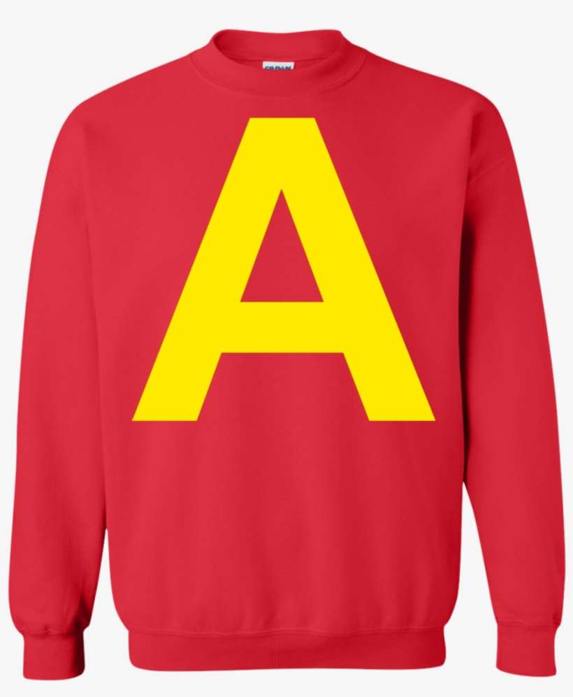 A Letter Alvin Halloween Costume Chipmunks Sweatshirt - Sweatshirt PNG ...
