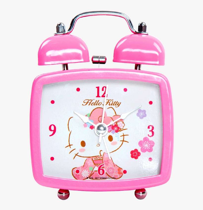 Hello Kitty Hello Kitty Alarm Clock Student Children's - Suitcase PNG ...