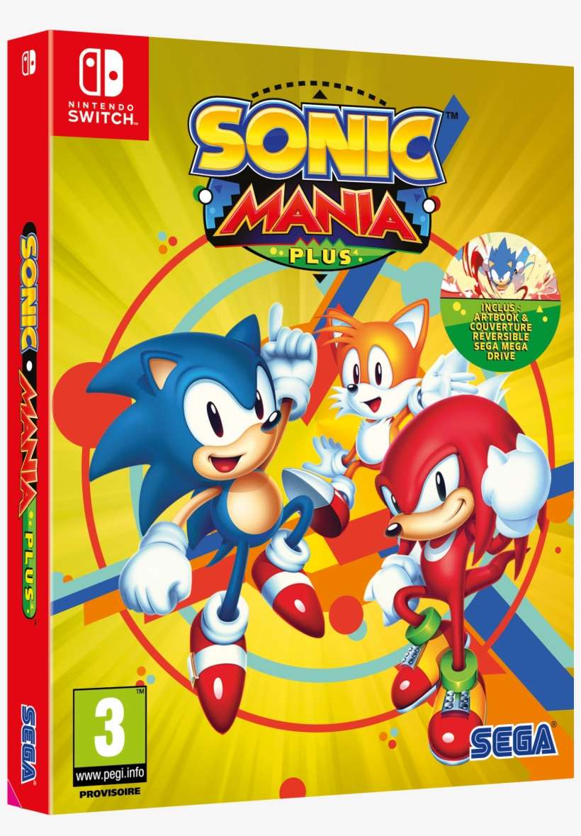 Image Title - Sonic Mania Plus Switch Cover PNG Image | Transparent PNG ...