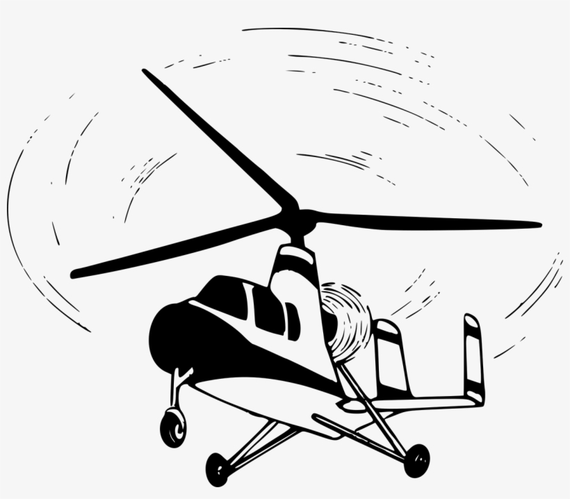 Aircraft Autogyro Helicopter Png Image - Gyro Plane Clipart PNG Image ...