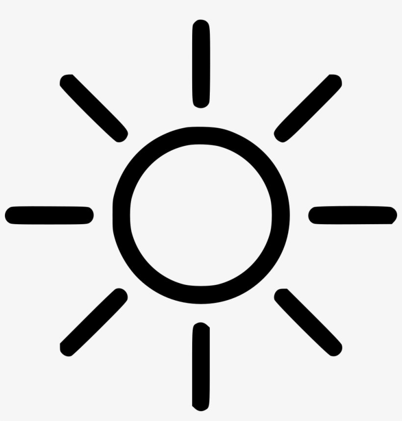 Sun Light Lightness Lighter Comments - Free Icons Brightness Png PNG ...