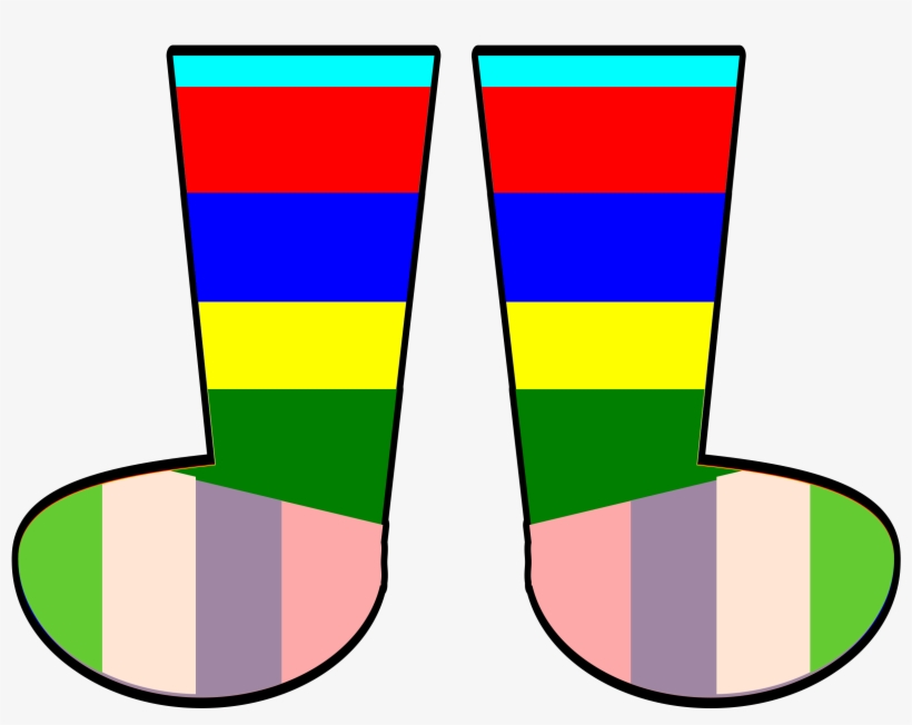 Download Rainbow Socks - Silly Sock Clip Art | Transparent PNG Download ...