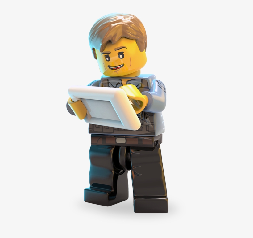 Lego Figurine Man Tablet Gift Fan T Shirt PNG Image | Transparent PNG ...