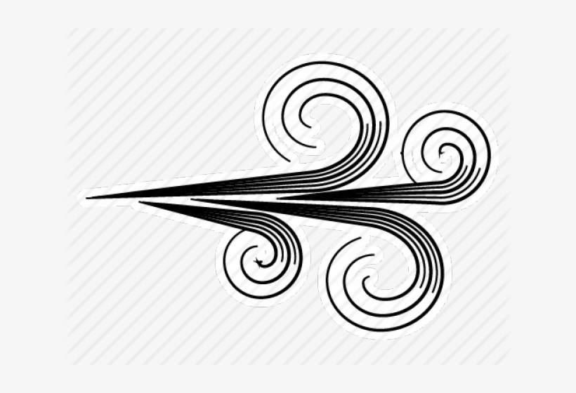 Download Drawn Wind Breezy - Drawing Of A Breeze | Transparent PNG ...